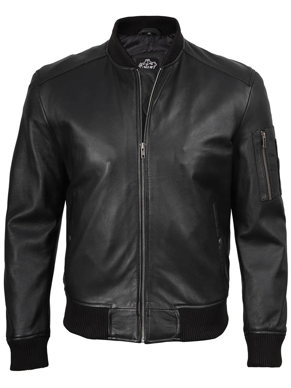 Mens Leather Bomber Jackets - 100% Real Leather - CA – Decrum
